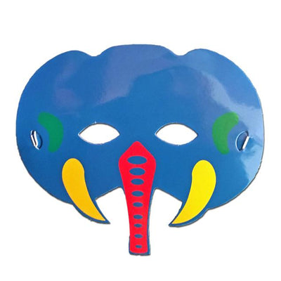 Elephant Childrens Cardboard Animal Mask In Blue – Simply Party Supplies